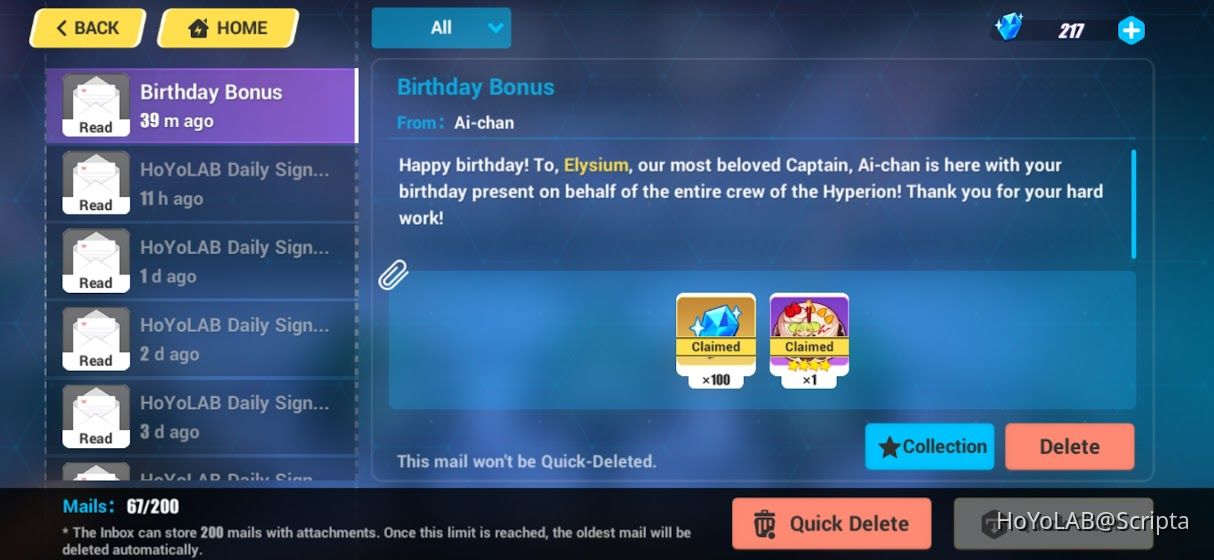 Thank you, Honkai Impact! Honkai Impact 3rd | HoYoLAB