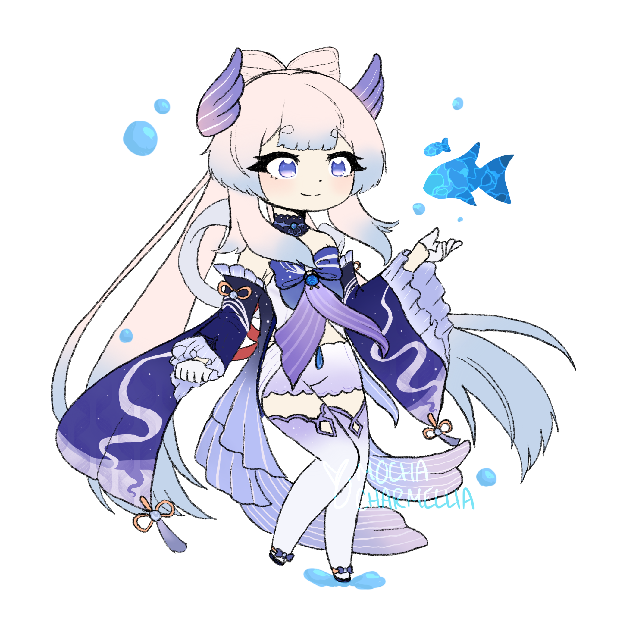 kokomi chibi Genshin Impact | HoYoLAB