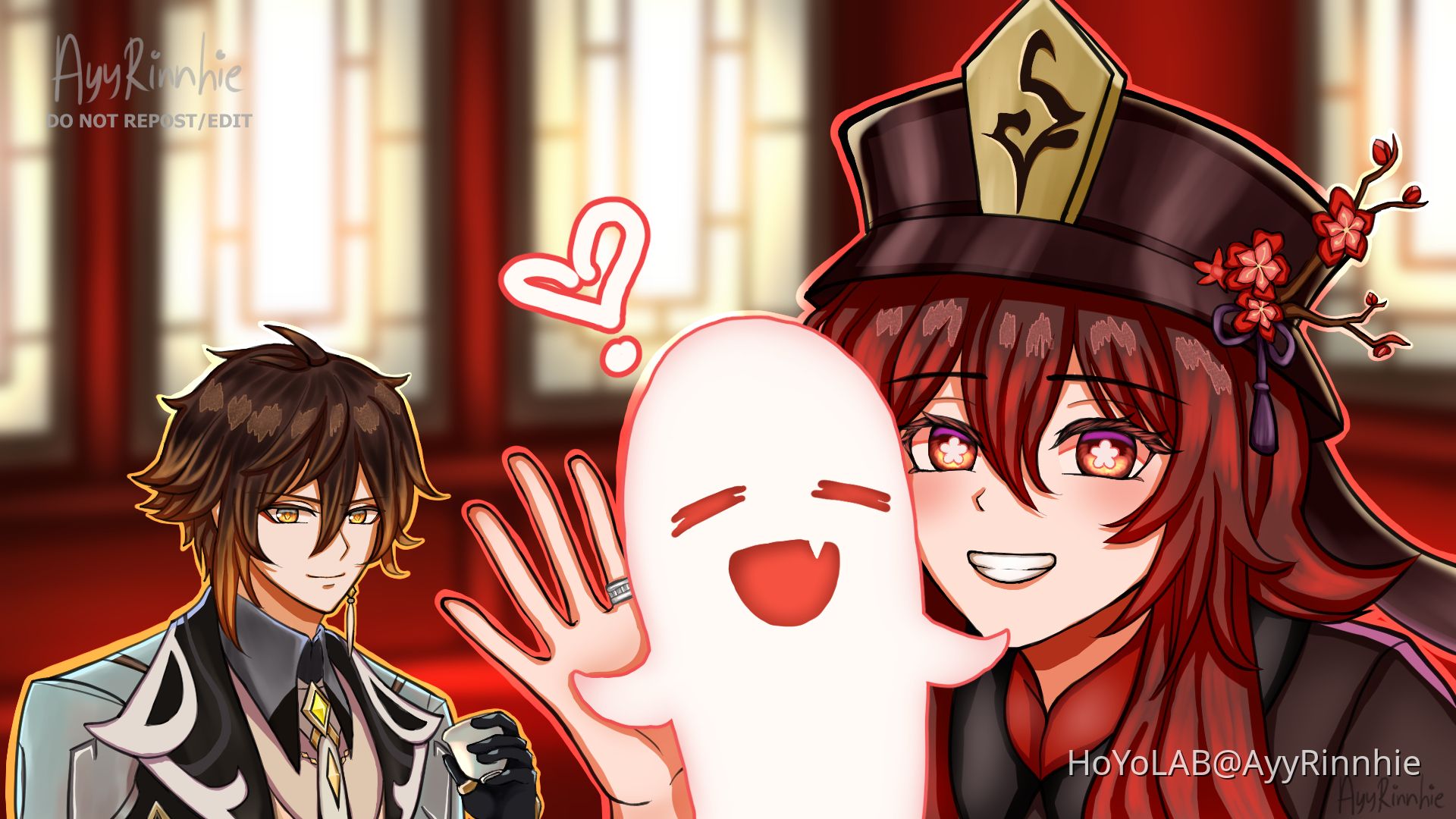 Hu Tao and Zhongli invites the traveler for a tea~ Genshin Impact | HoYoLAB