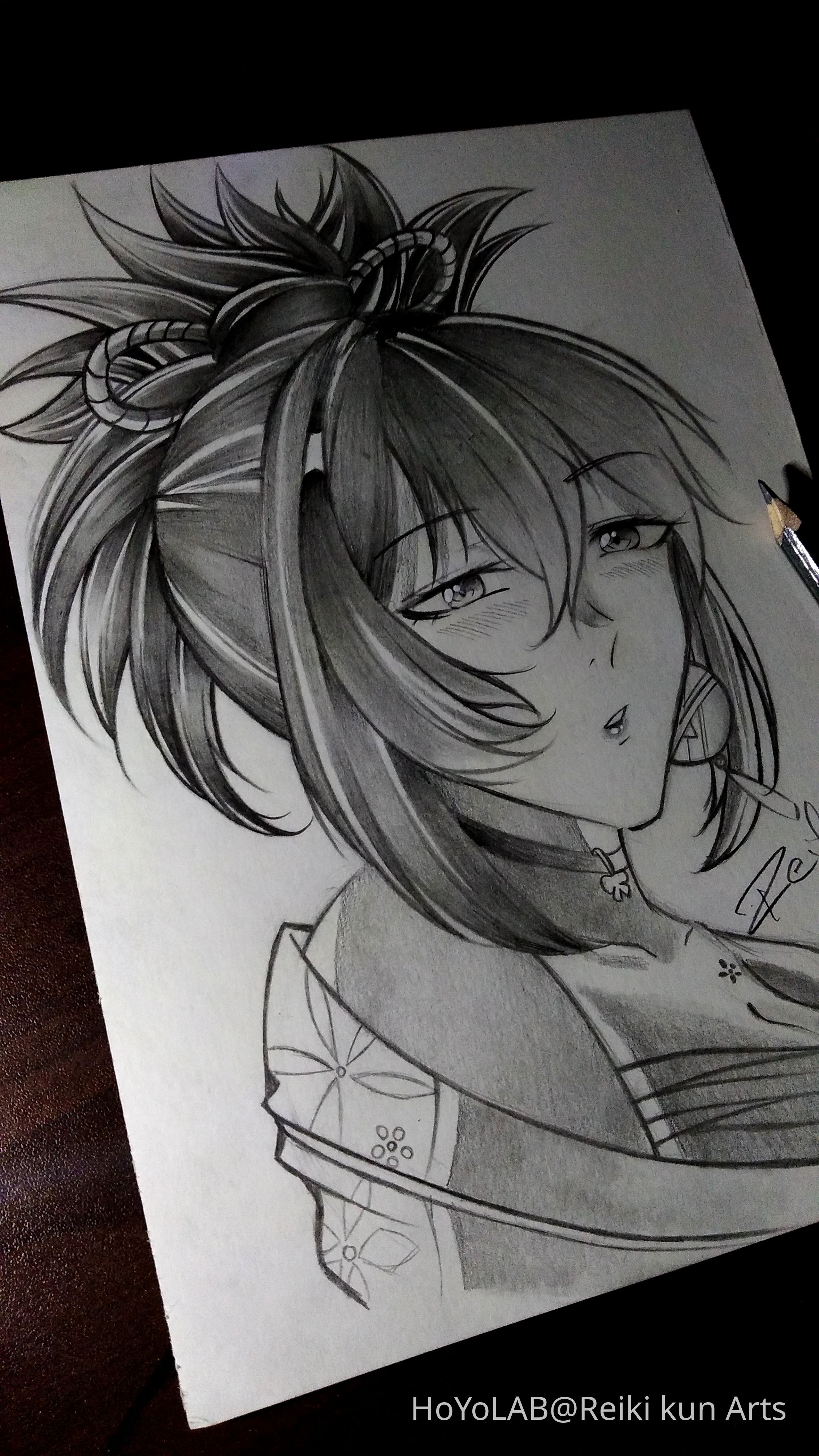 Day 17 of drawing Genshin and wraps up with Yoimiya Genshin Impact ...