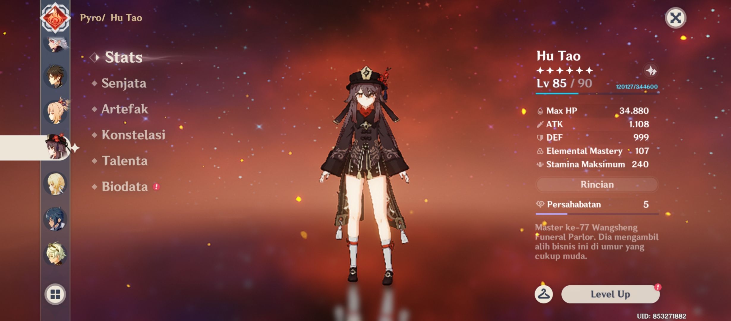 HUTAO-Signature(80) *keep Genshin Impact | HoYoLAB