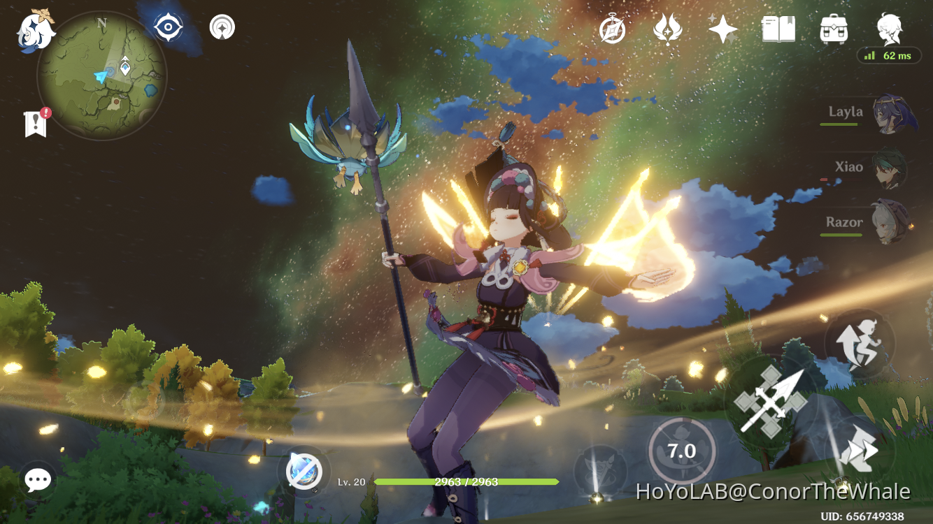 Characters changing color of sky Genshin Impact | HoYoLAB