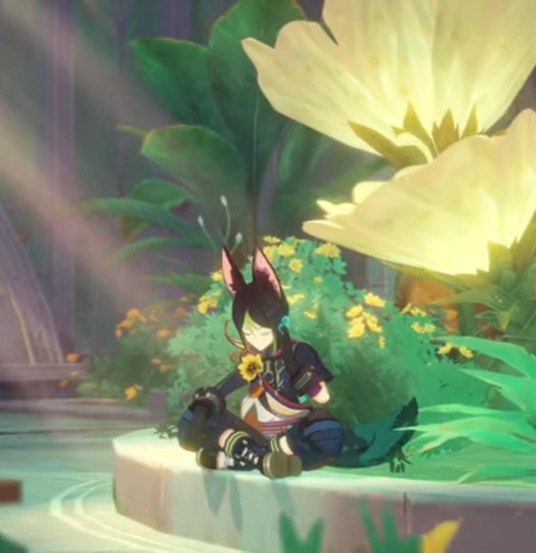 does anyone else realize where tighnari actually puts the akasha on Genshin Impact | HoYoLAB