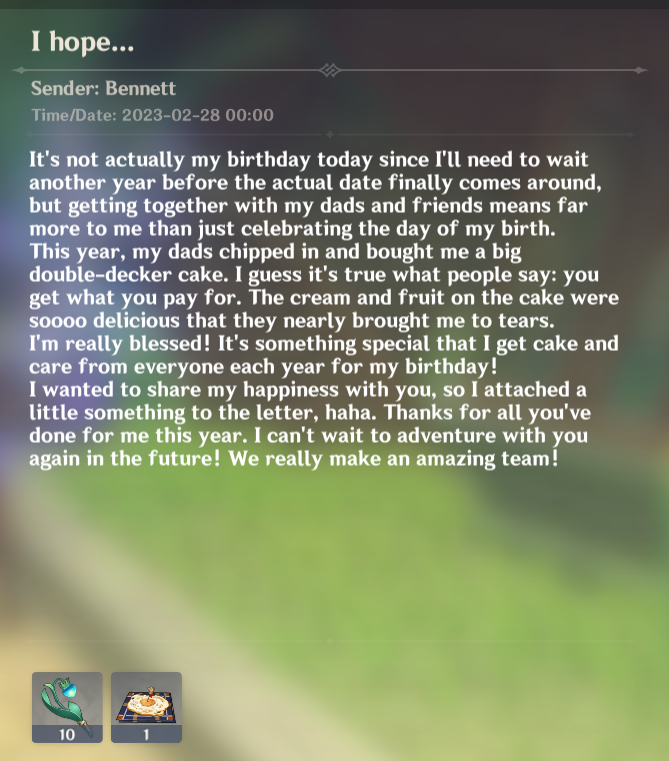 Happy Birthday, Bennett! Genshin Impact | HoYoLAB