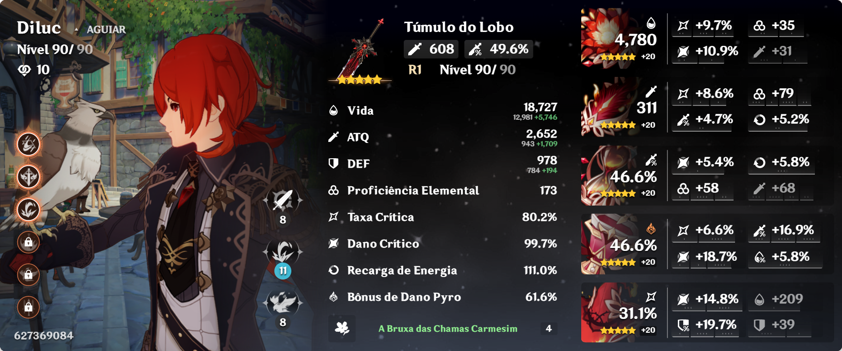 Build Diluc Genshin Impact | HoYoLAB