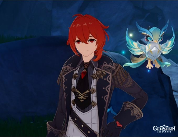 Diluc Finally Smiles Genshin Impact | HoYoLAB