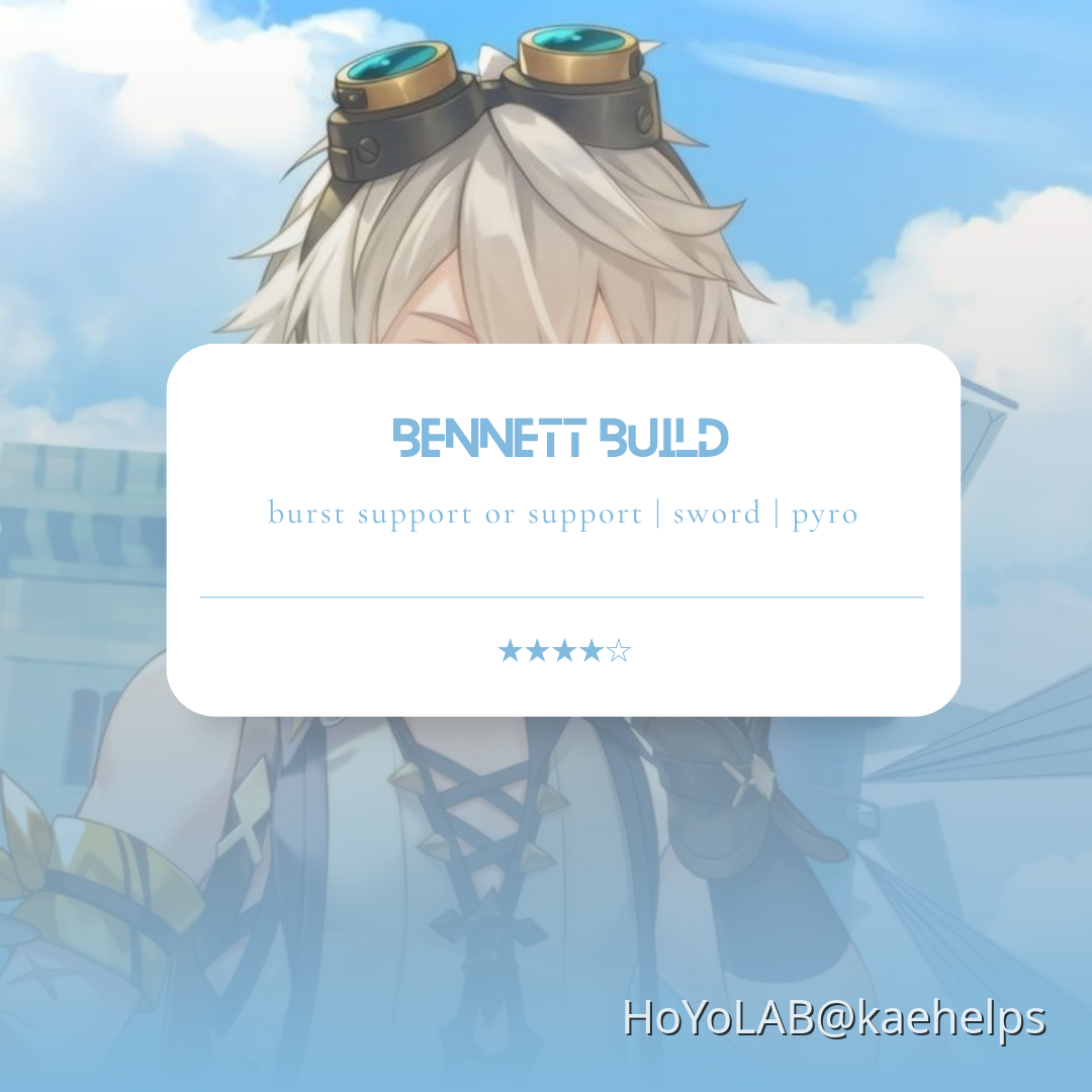 Bennett Burst Support / Support Build [3.5] Genshin Impact | HoYoLAB