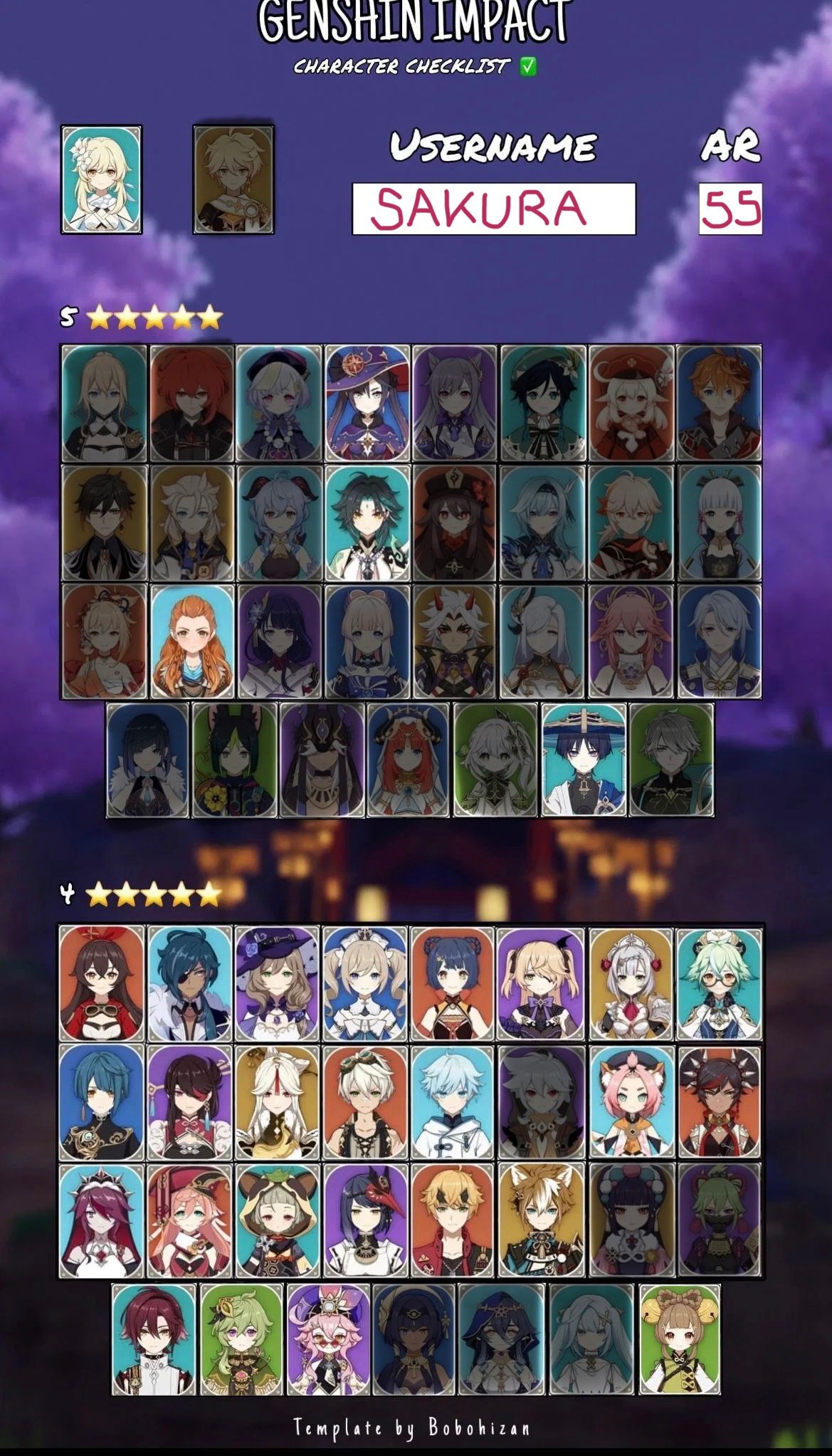 Mes perso Genshin Impact | HoYoLAB