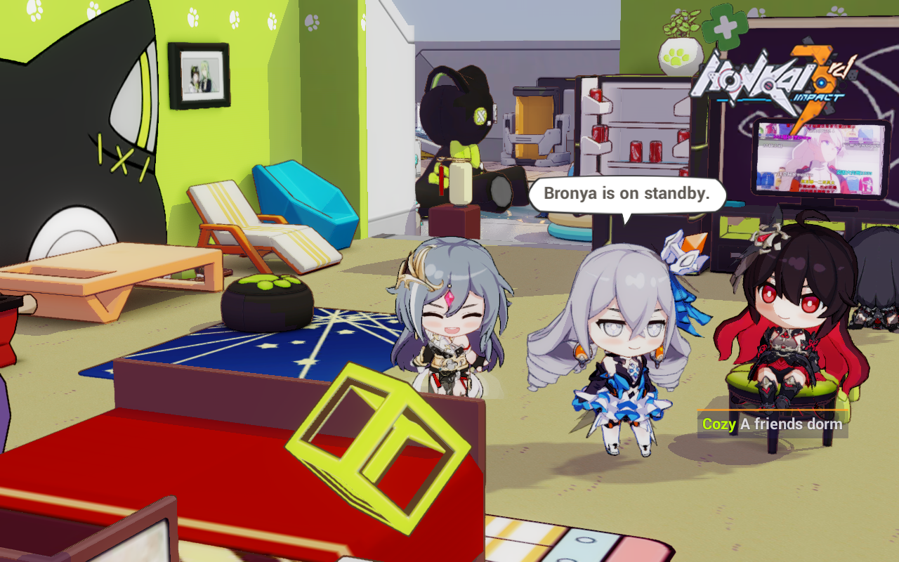 Fu hua, bronya, and seele in dorm(⁠ ⁠ ⁠‿⁠ ⁠ ⁠)⁠♡ Honkai Impact 3rd ...
