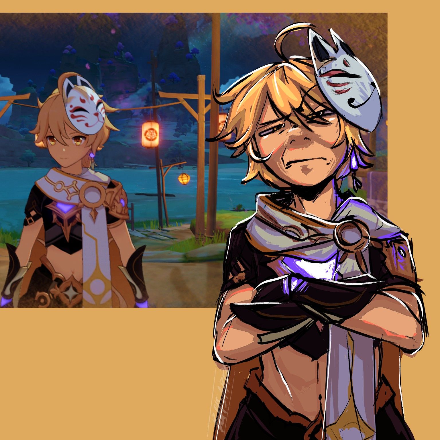 Aether [Fanart] Genshin Impact | HoYoLAB