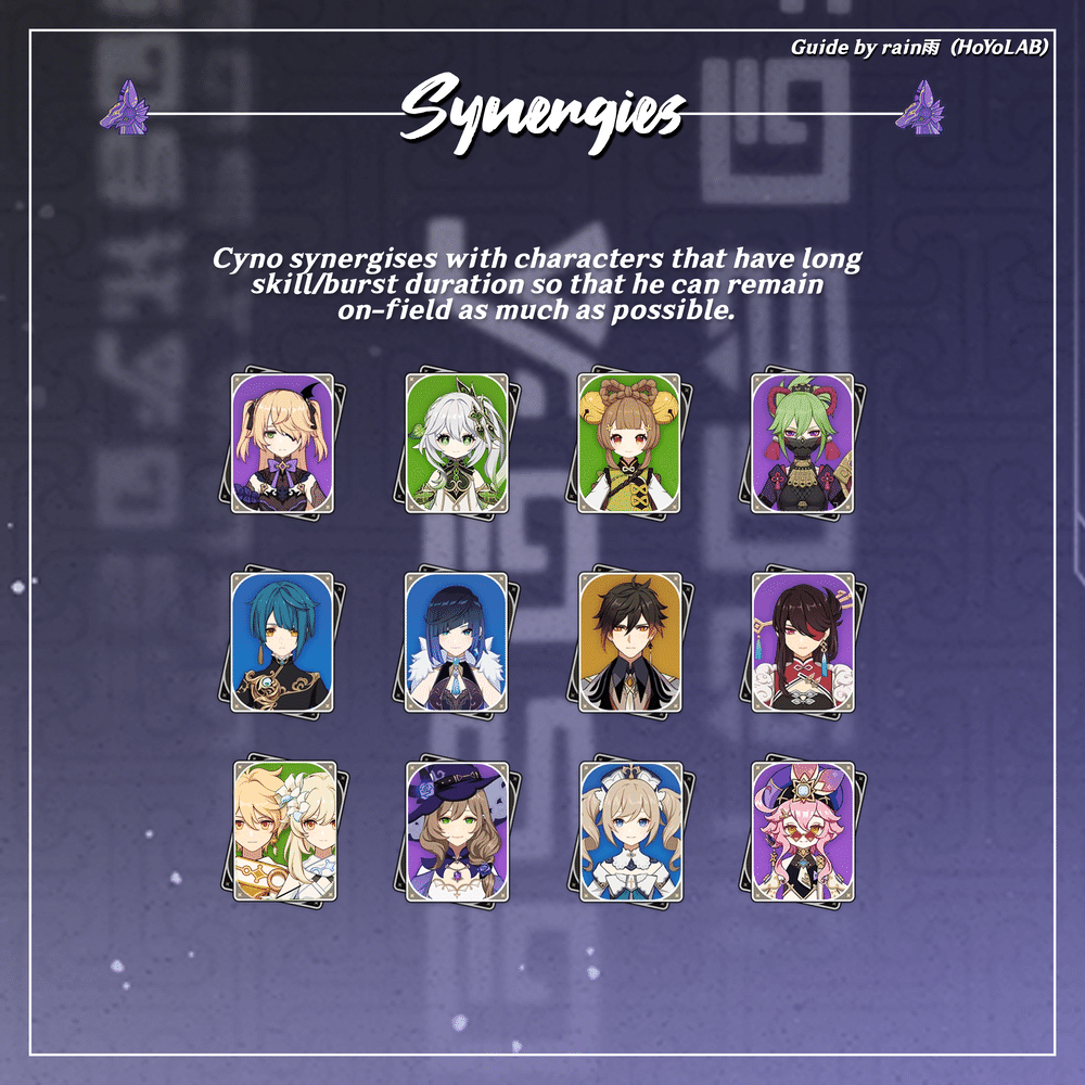 [V3.5] "Cyno: Judicator of Secrets" Guide (Build, Teams, Playstyle) Genshin Impact | HoYoLAB