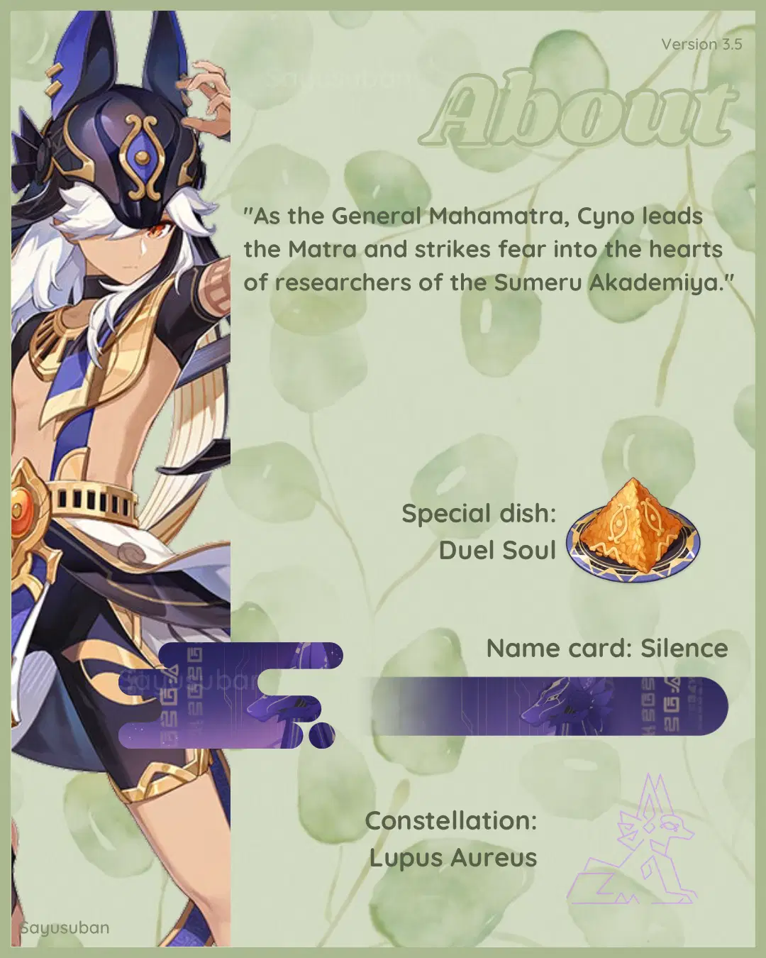 {3.5} Cyno DPS guide🐺 Genshin Impact | HoYoLAB