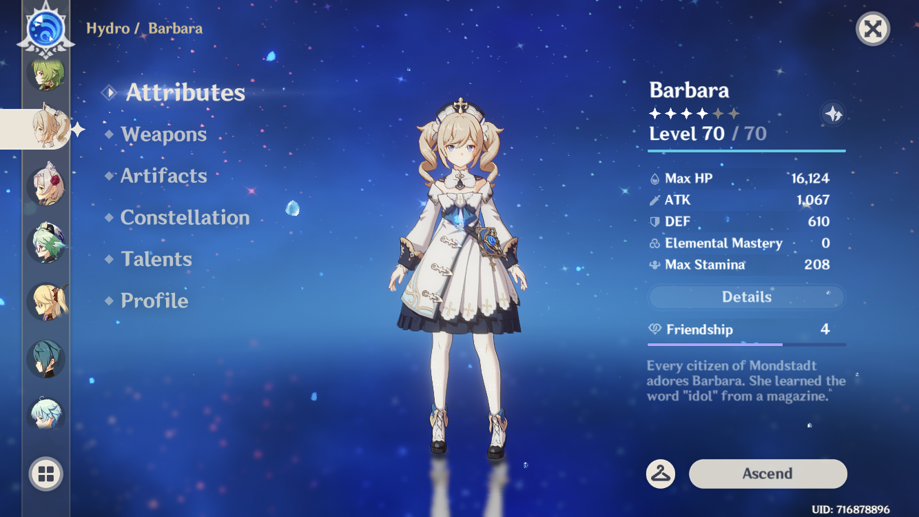 Barbara Showcase Genshin Impact | HoYoLAB