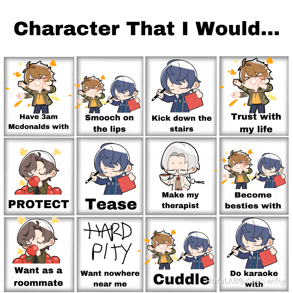 ToT characters that I would Tears of Themis | HoYoLAB