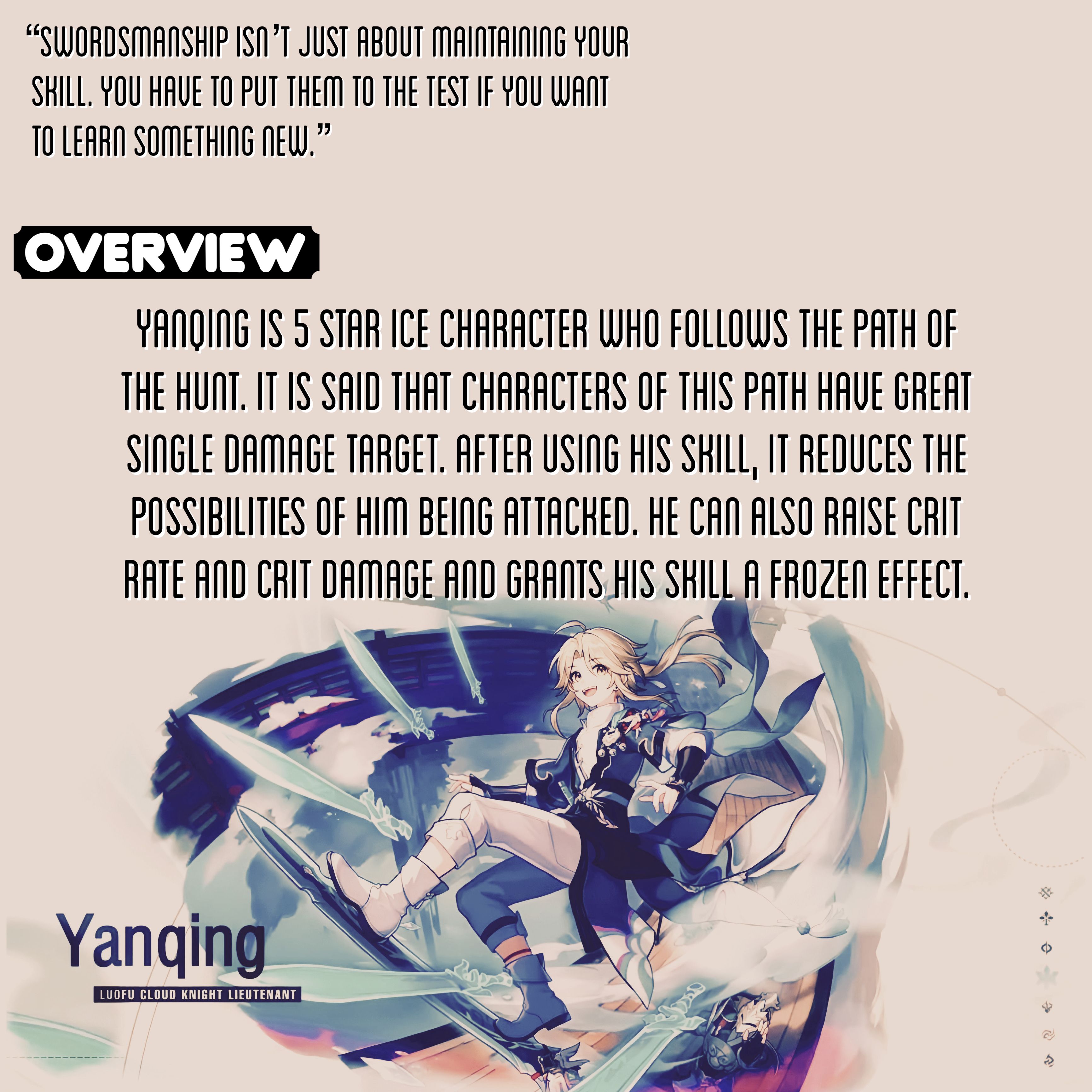 Yanqing Character Overview + Wallpaper Honkai: Star Rail | HoYoLAB