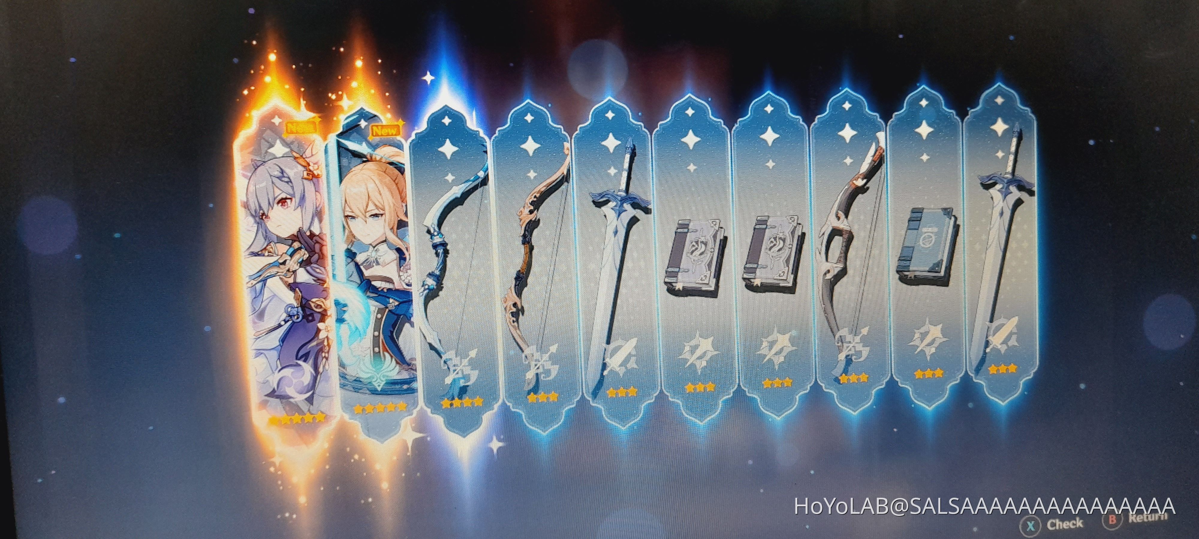 10 pull - Standard banner Genshin Impact | HoYoLAB