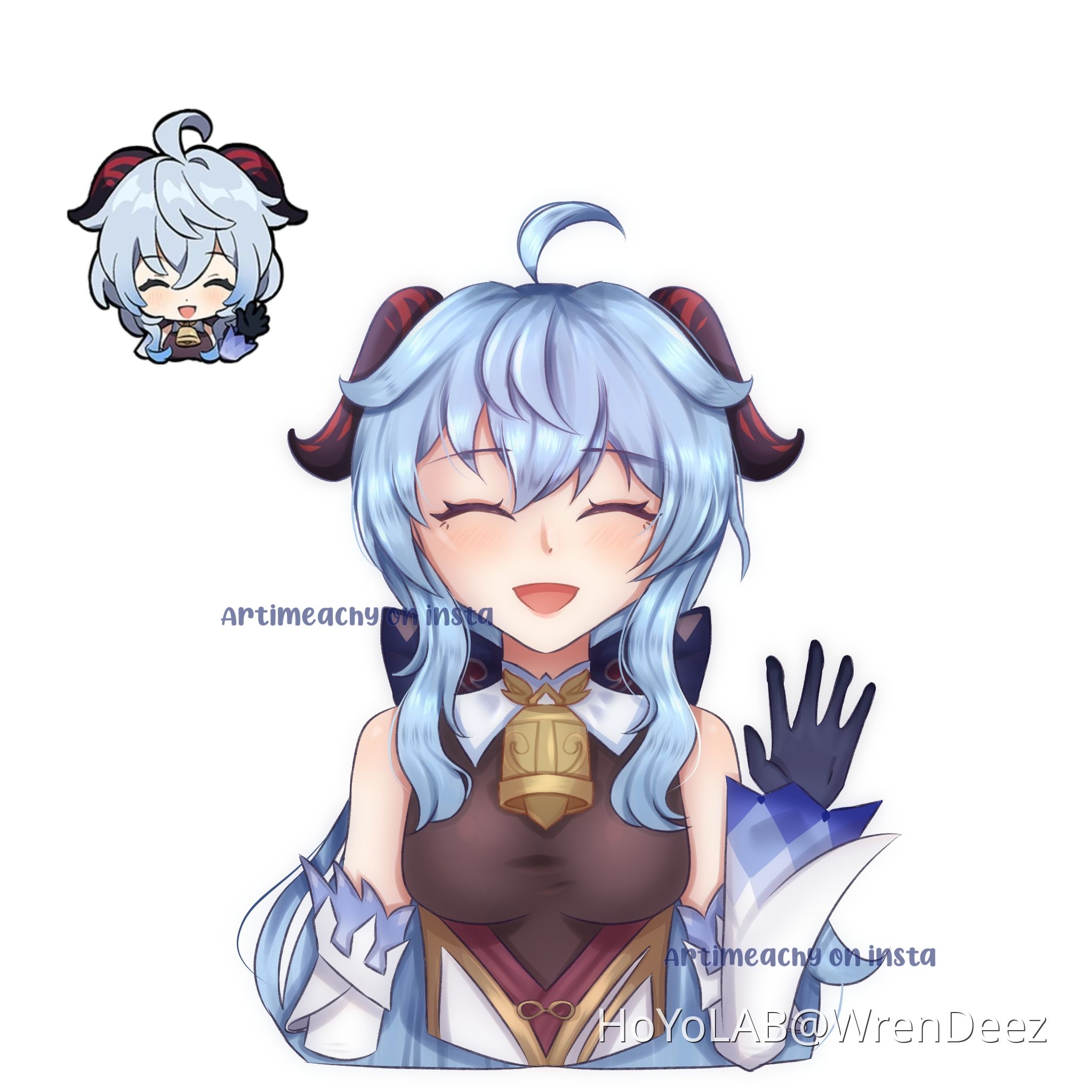 i remade ganyus emote in my style 🤭 Genshin Impact | HoYoLAB