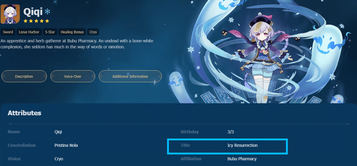 Qiqi Character Design Research - Reading Between the Lines Genshin ...