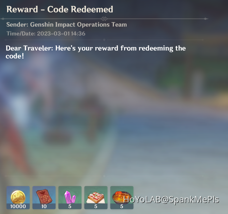 NEW CODE Genshin Impact | HoYoLAB