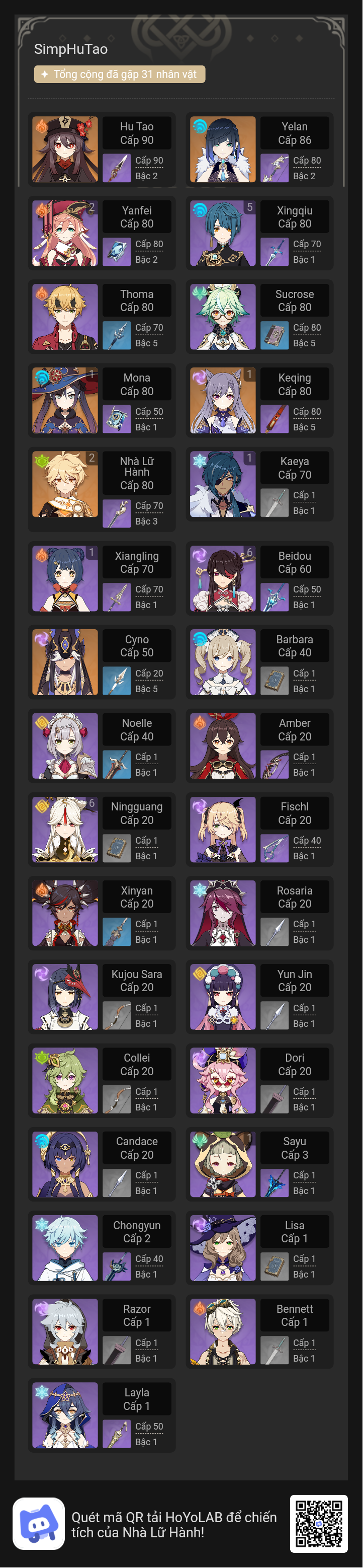 Giúp tui build team la hoàn tầng 11 với :(( Genshin Impact | HoYoLAB