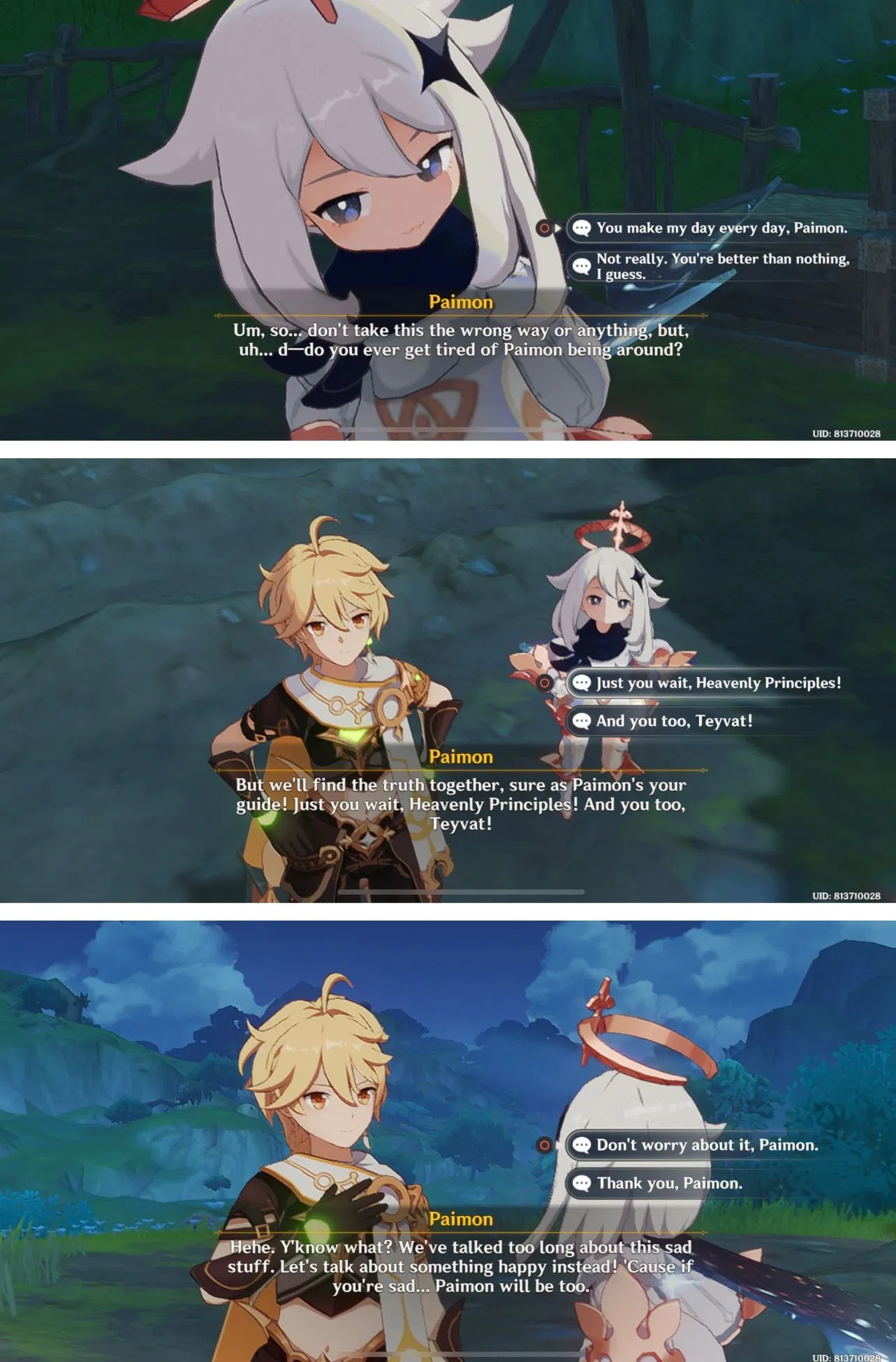 When time comes that we have to face the Heavenly Principle, I know ...