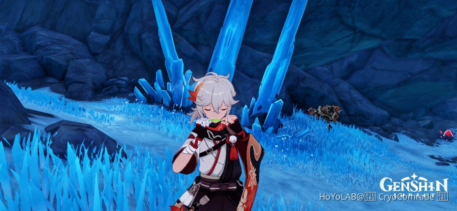 Idle Animations Part 1d - Kazuha at Dragonspine Genshin Impact | HoYoLAB