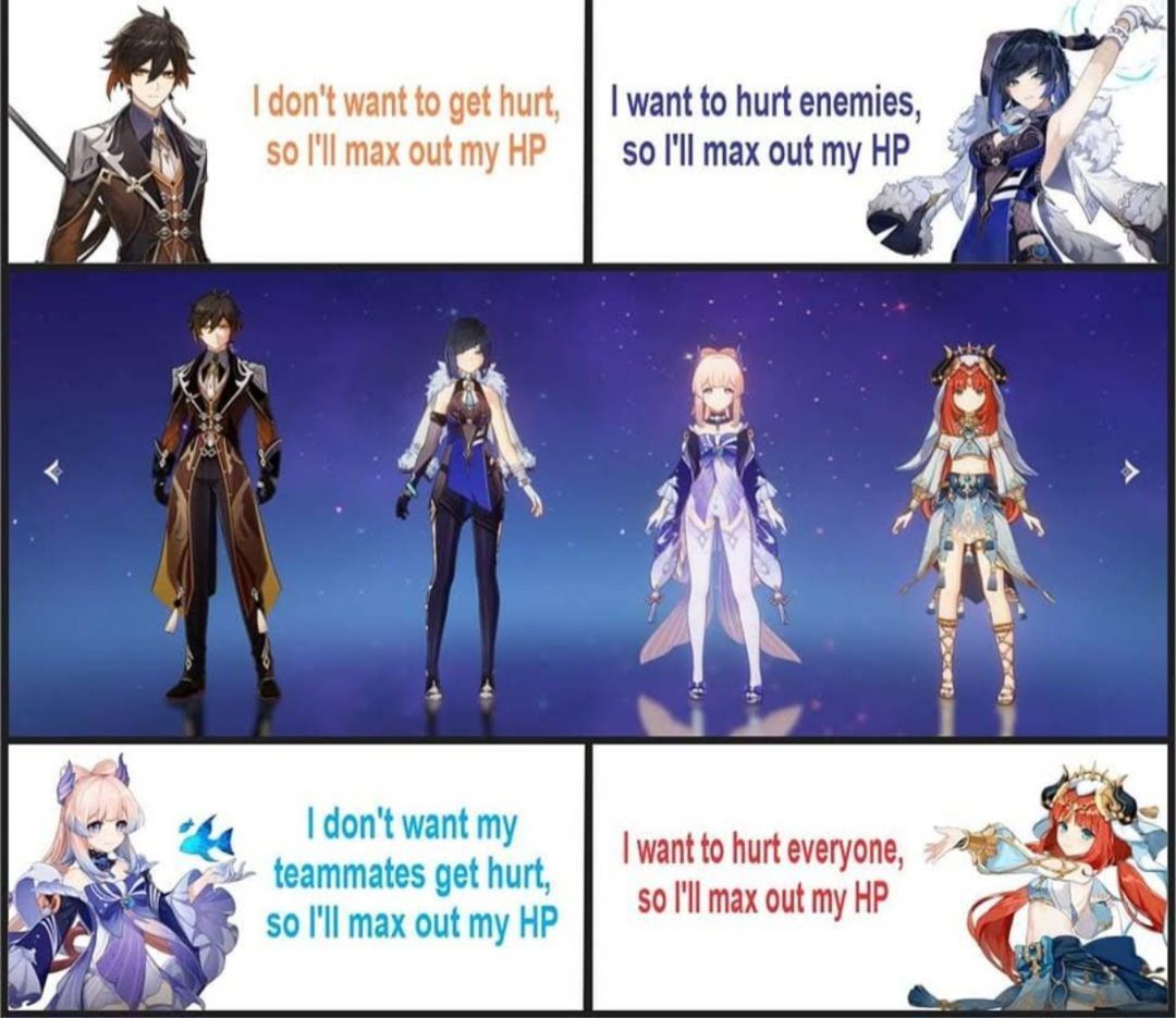 5 Star Character Meme Genshin Impact | HoYoLAB