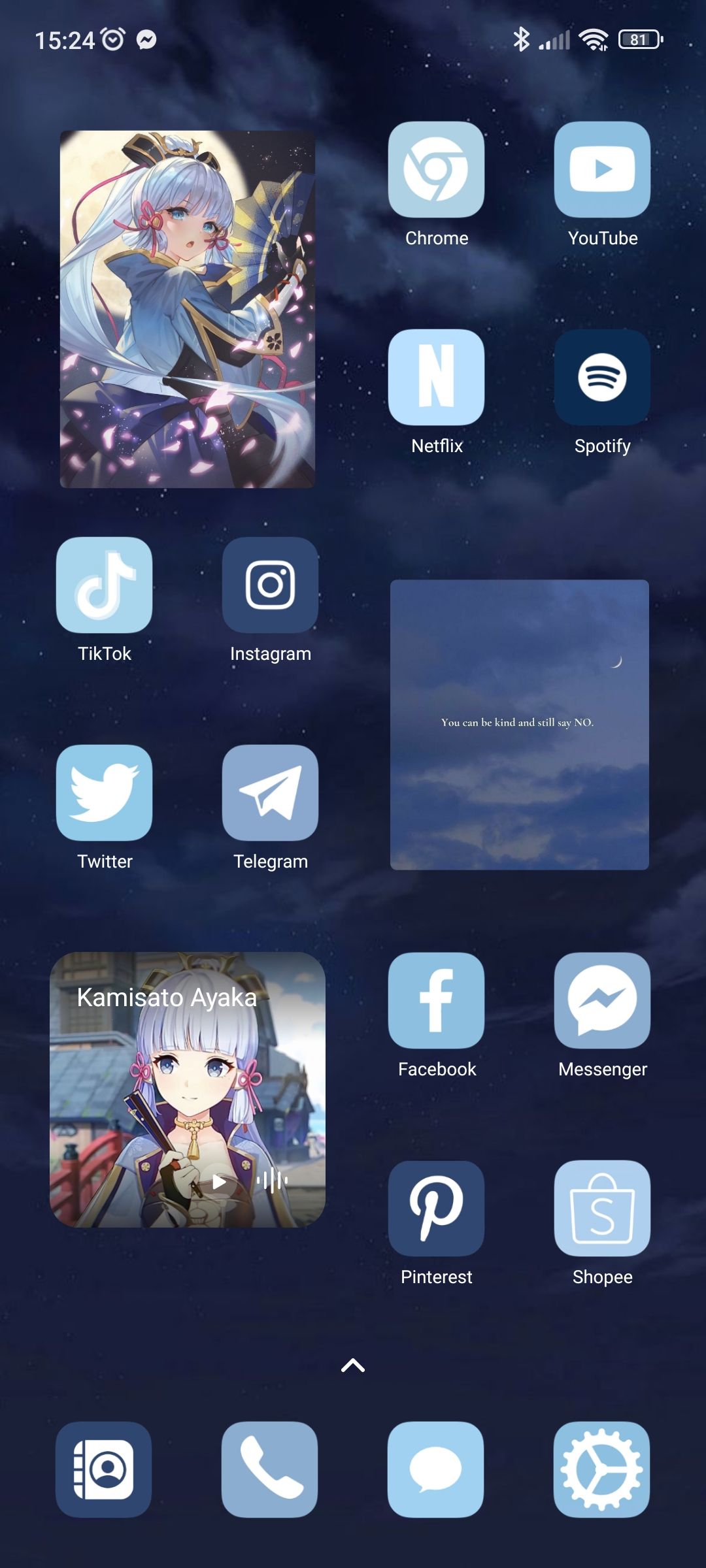 my ayaka theme phone Genshin Impact | HoYoLAB
