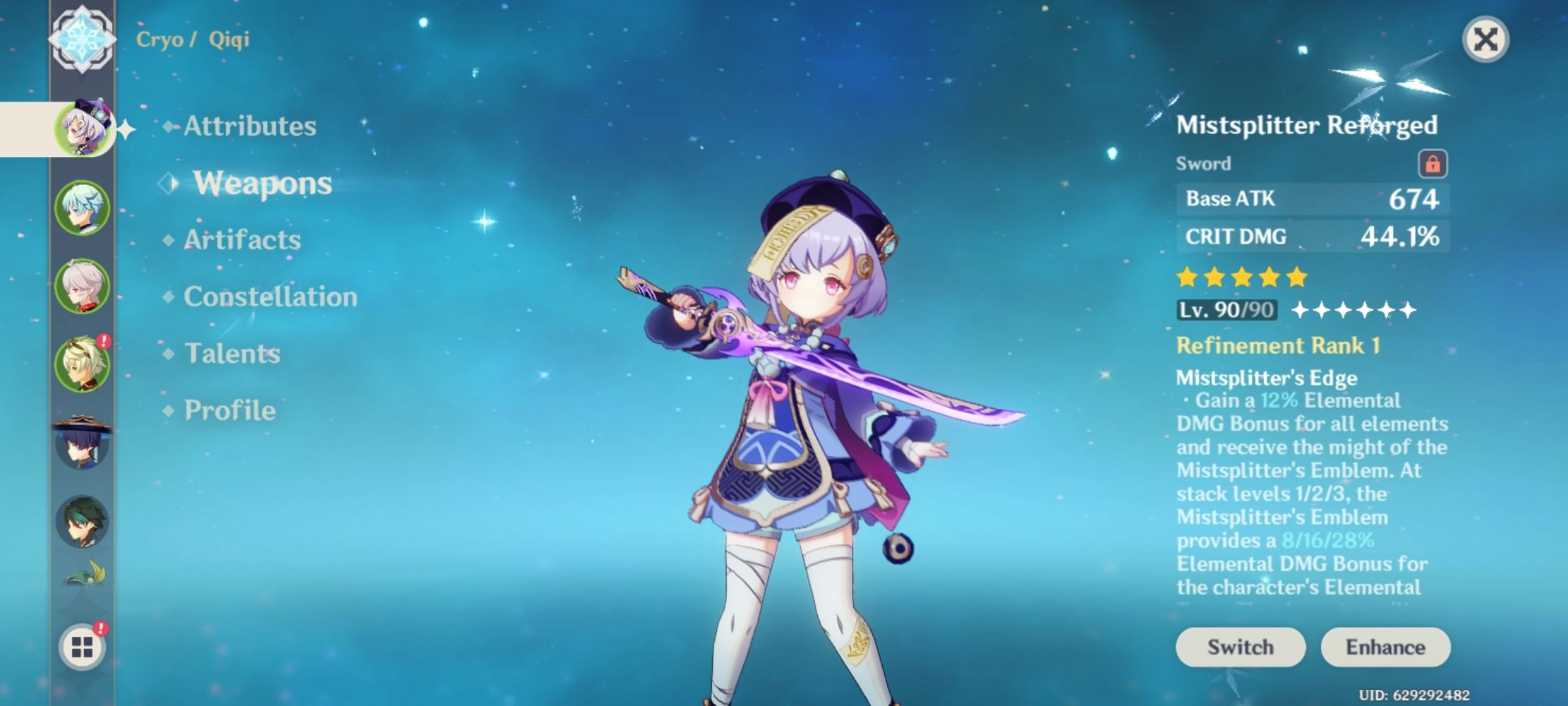 My DPS Qiqi build Genshin Impact | HoYoLAB