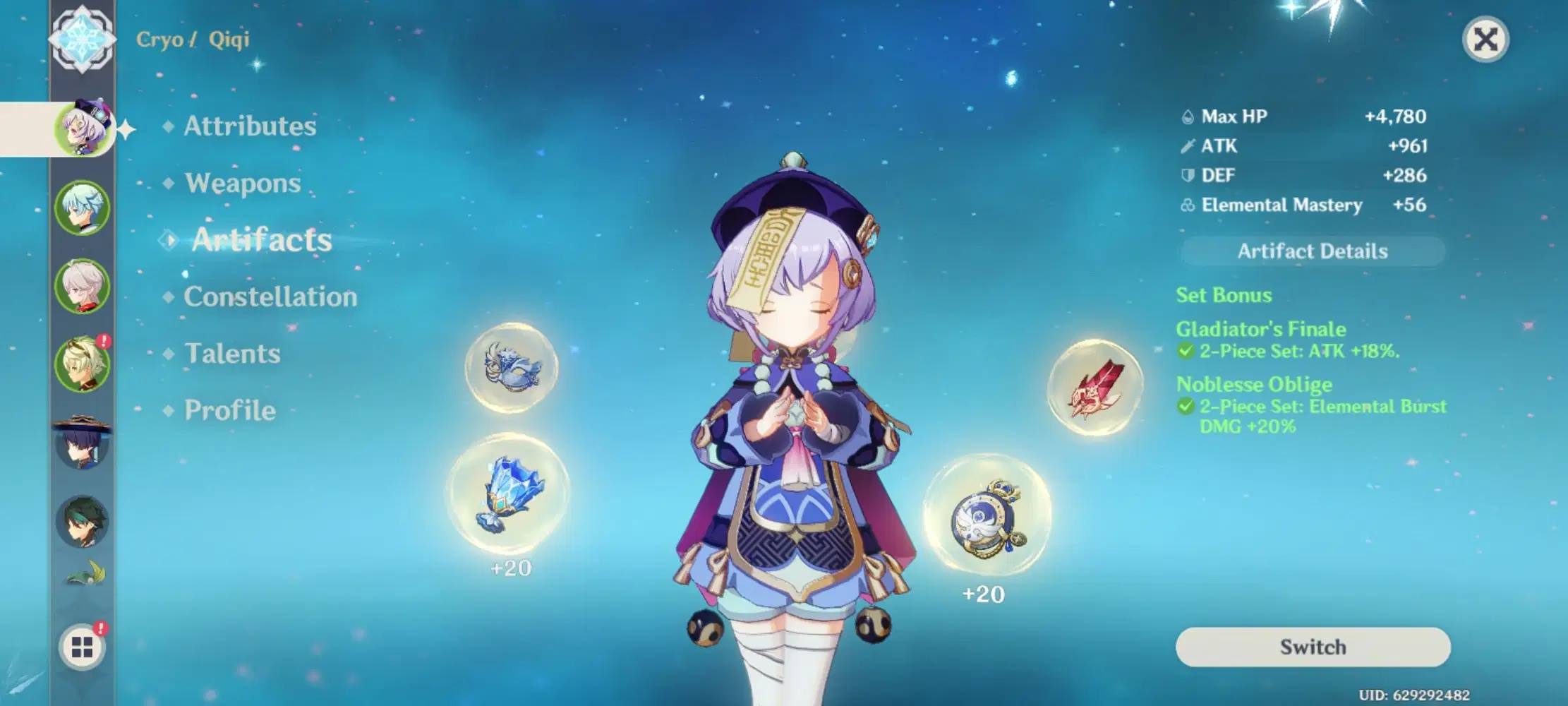 My DPS Qiqi build Genshin Impact | HoYoLAB
