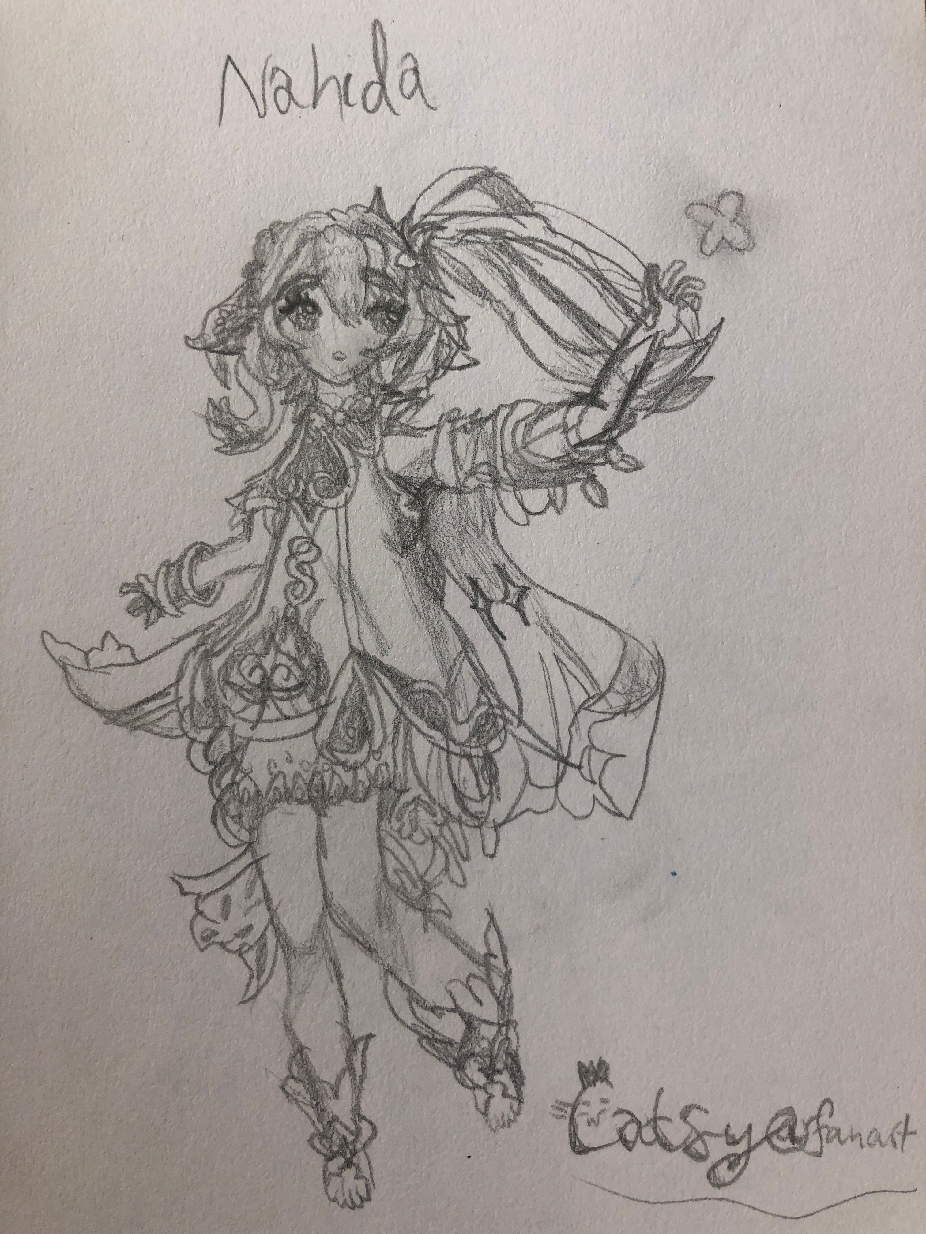 I drew Nahida! Genshin Impact | HoYoLAB