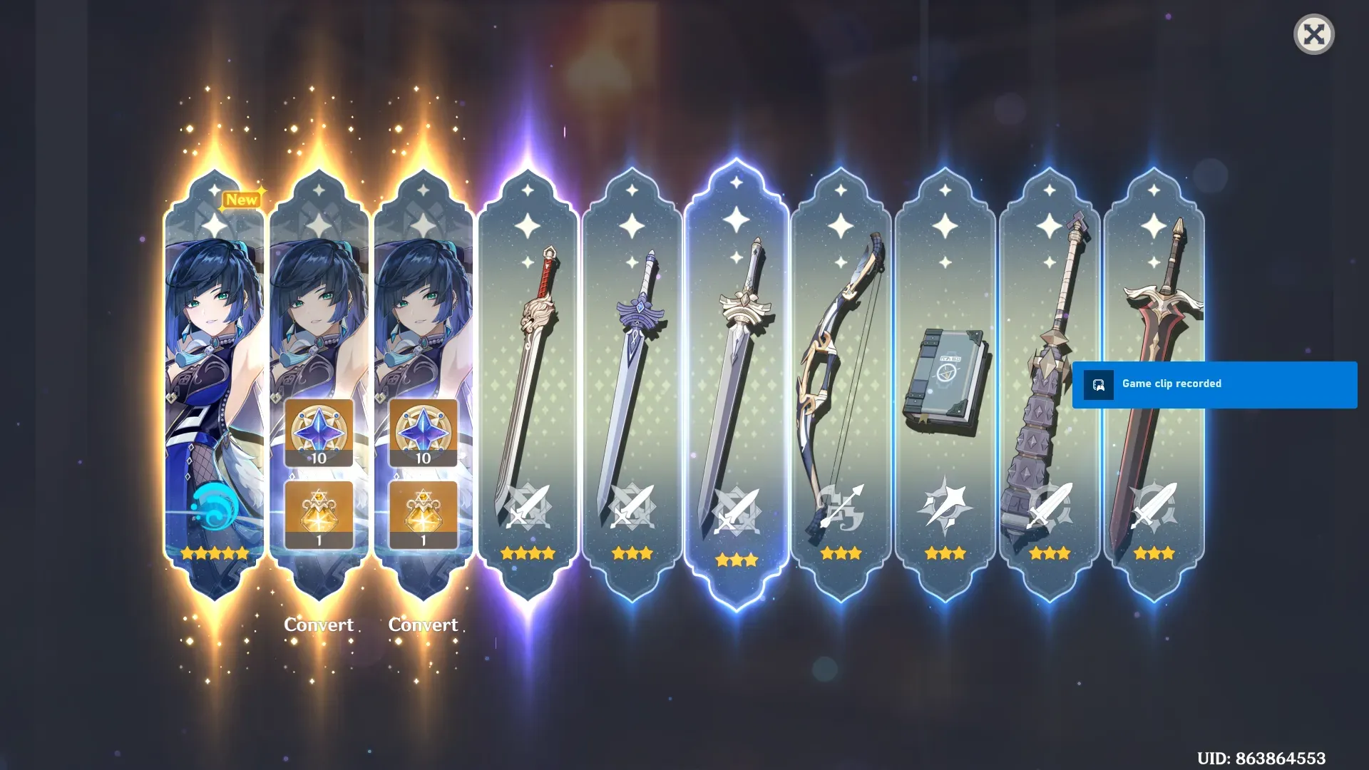 Throwback with C2 yelan and first time wishing on weapon banner (F2P ...