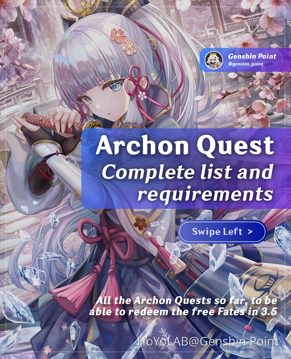 Archon Quests - List and requrequirements Genshin Impact | HoYoLAB