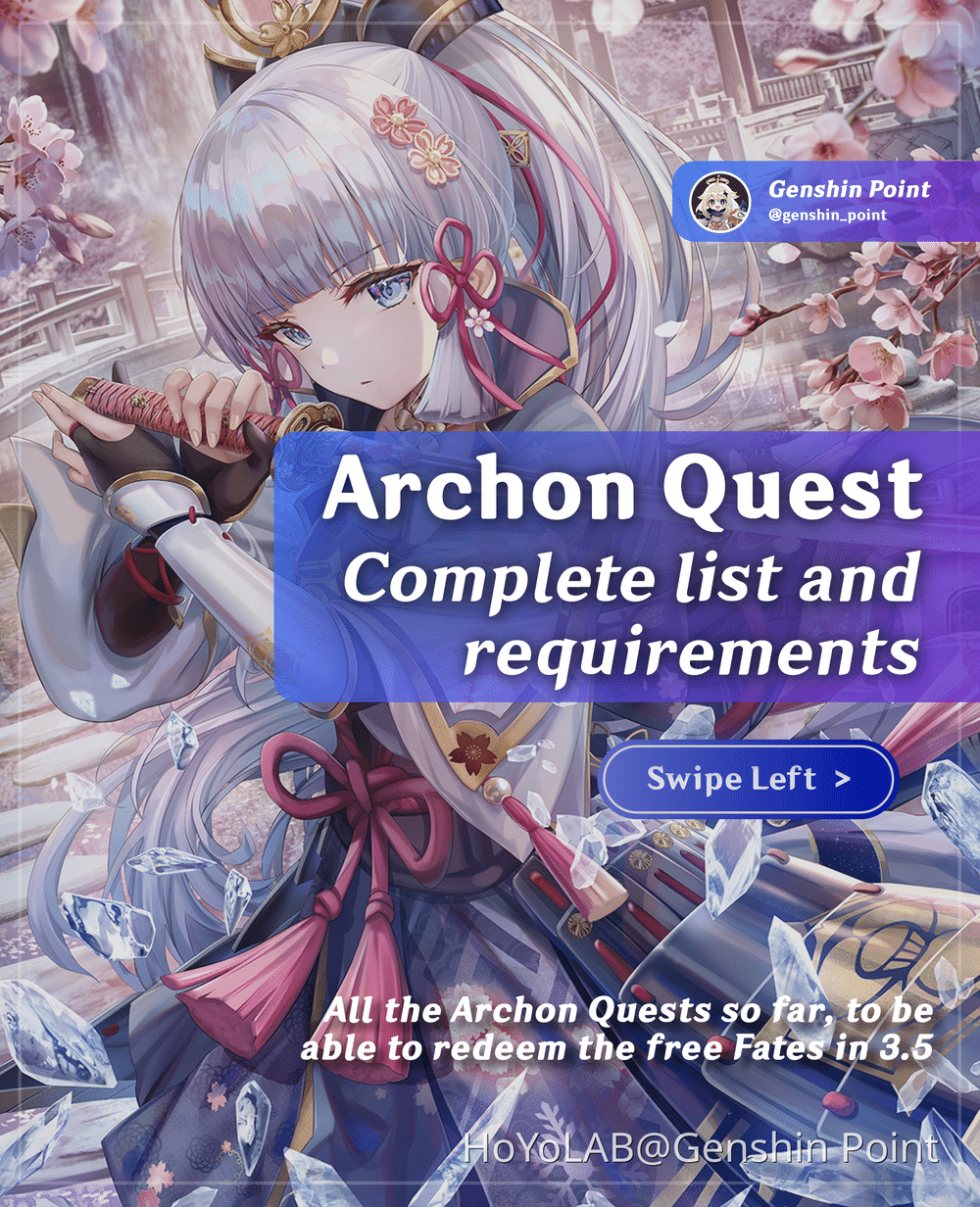 Archon Quests - List and requrequirements Genshin Impact | HoYoLAB