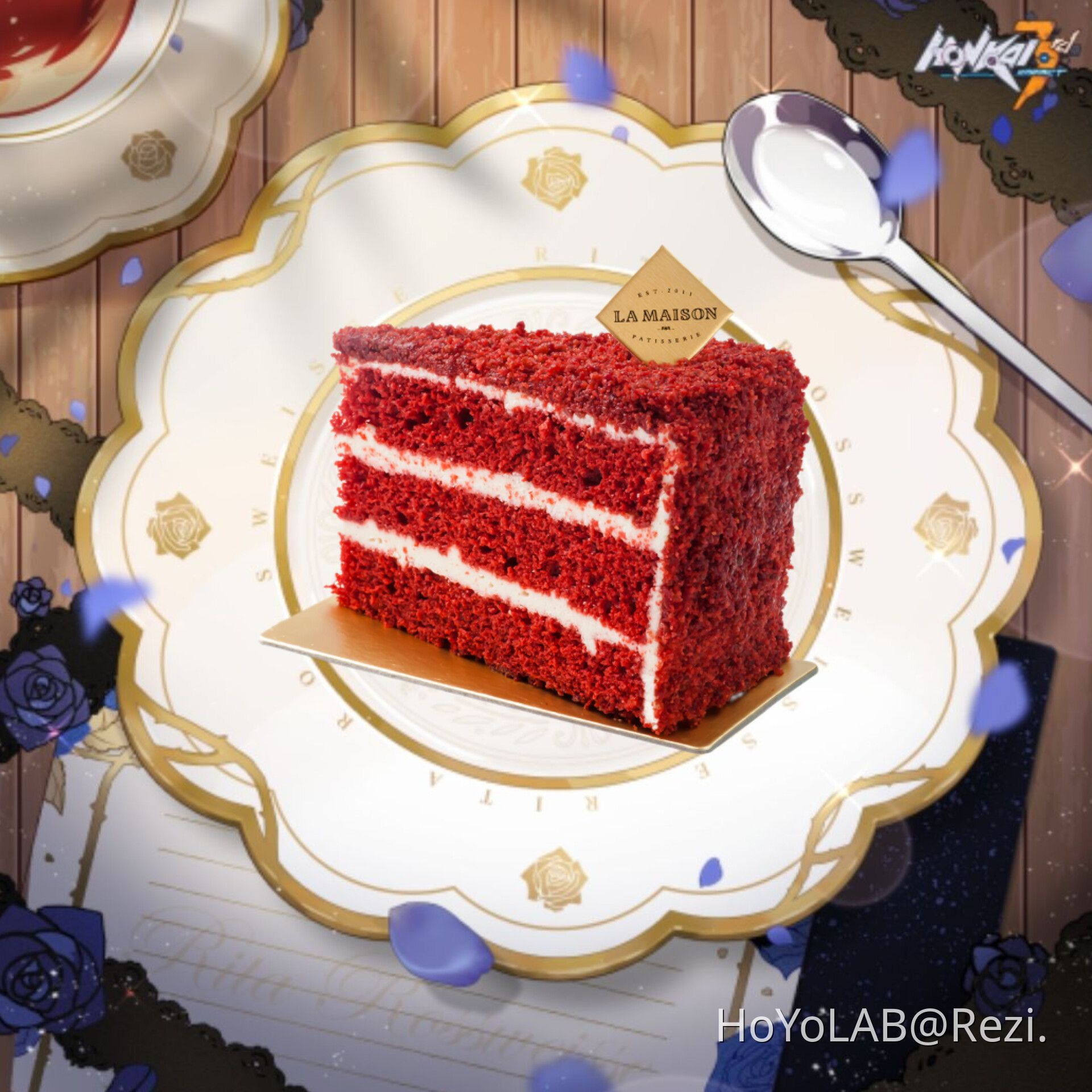 Happy birthday Rita! A Red velvet cake dessert with Rita! Honkai Impact ...