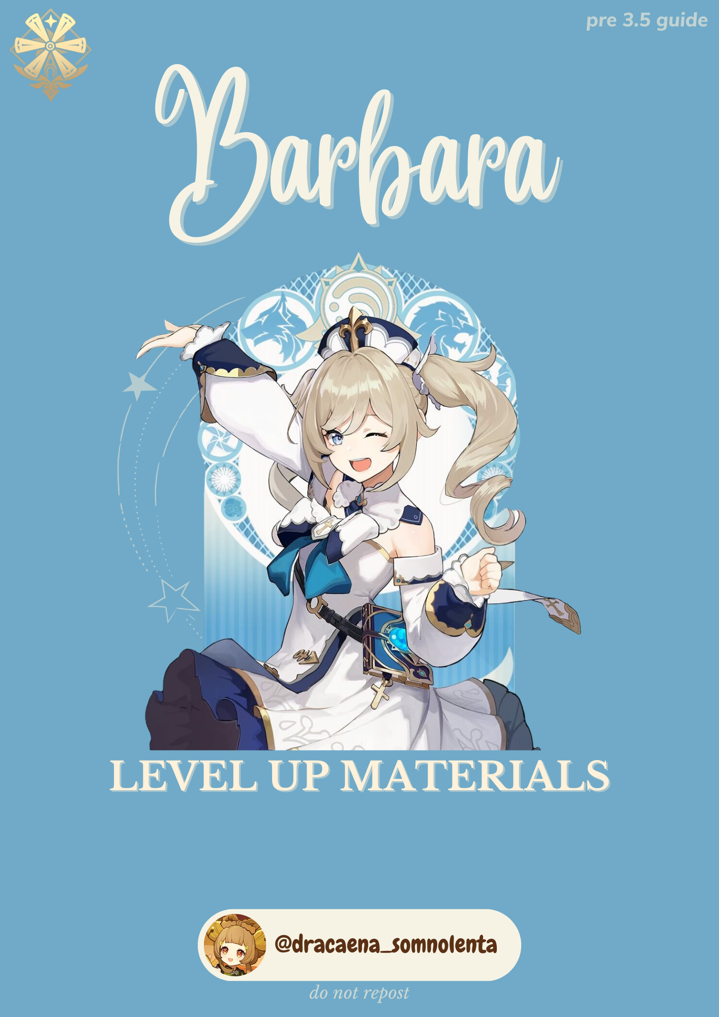 Barbara Level Up Materials! Genshin Impact | HoYoLAB