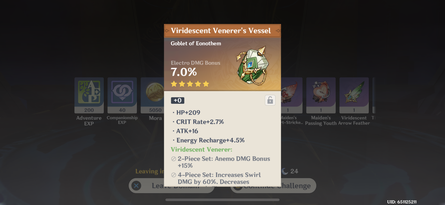 When you want artifacts for anemo, but genshin says- Genshin Impact ...