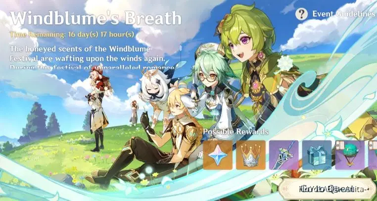 My first windblume Genshin Impact | HoYoLAB