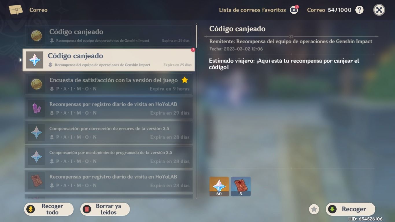 CODIGOS PARA CANJEAR Genshin Impact | HoYoLAB