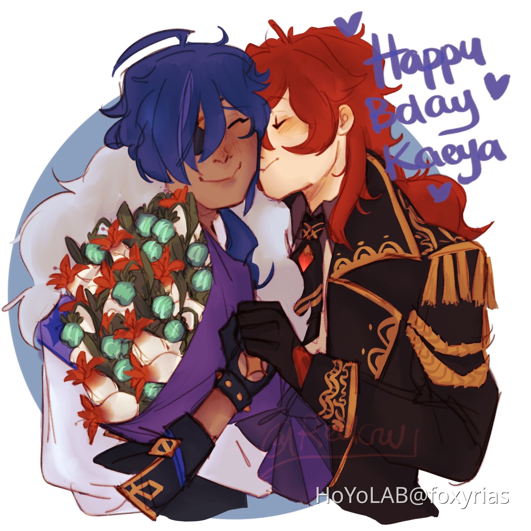 old bday Kaeya art Genshin Impact | HoYoLAB