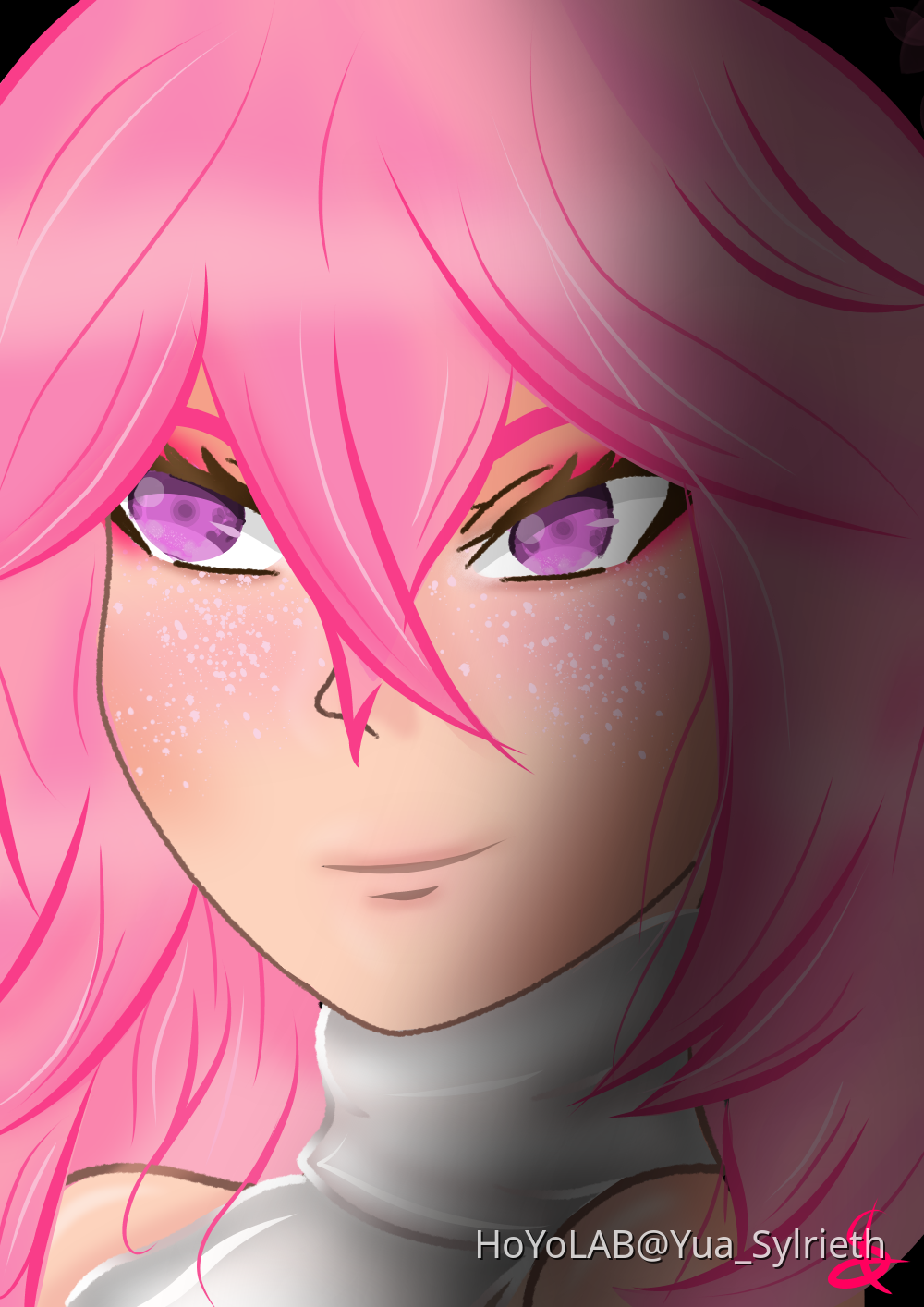 Quick miko drawing Genshin Impact | HoYoLAB