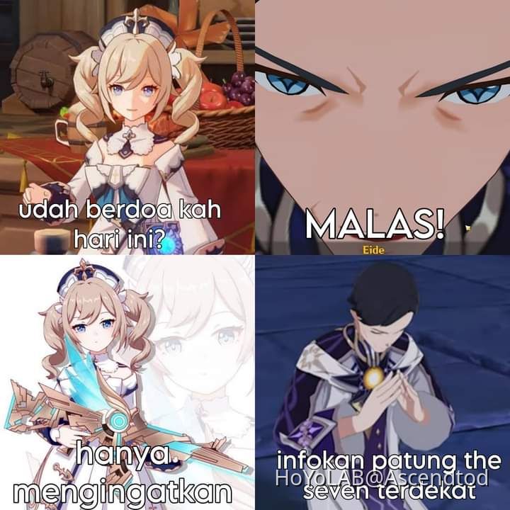 meme jumat berkah Genshin Impact | HoYoLAB