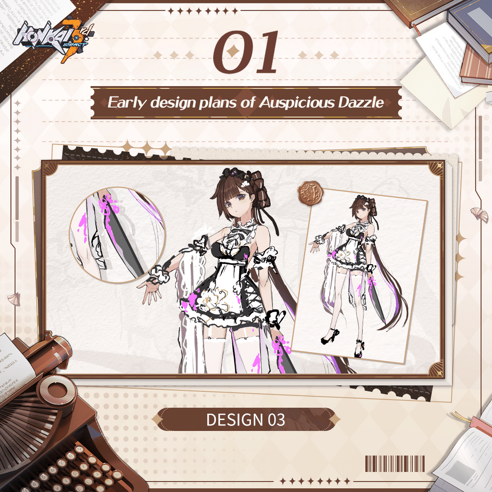 Typewriter Art Archives | Auspicious Dazzle Designer Interview Honkai ...