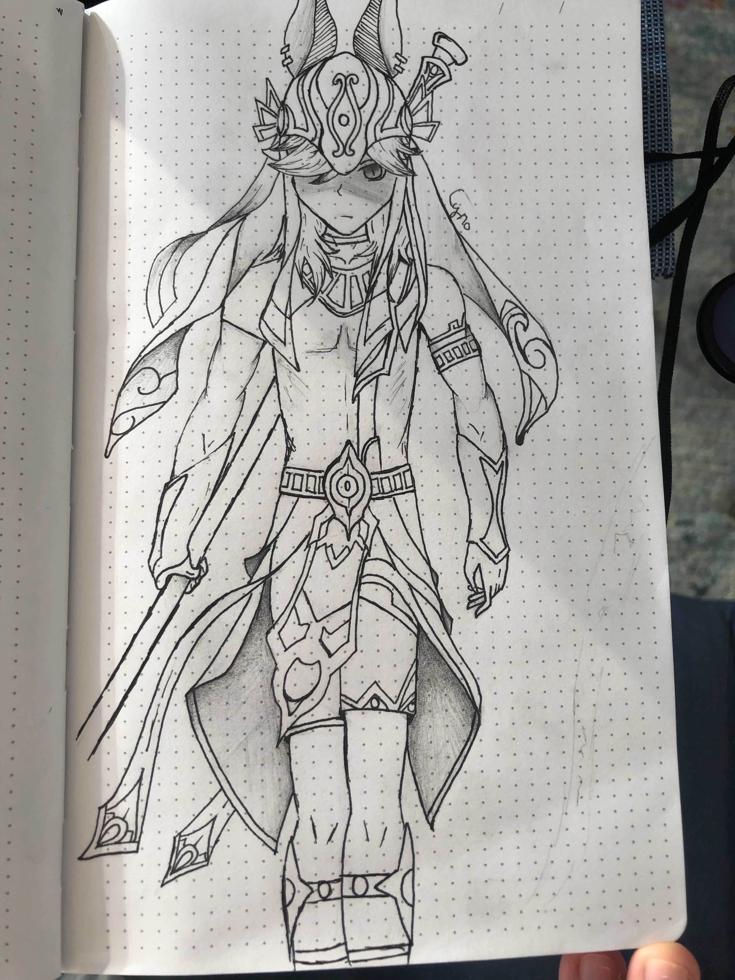 Cyno but I lost my colour pencils Genshin Impact | HoYoLAB