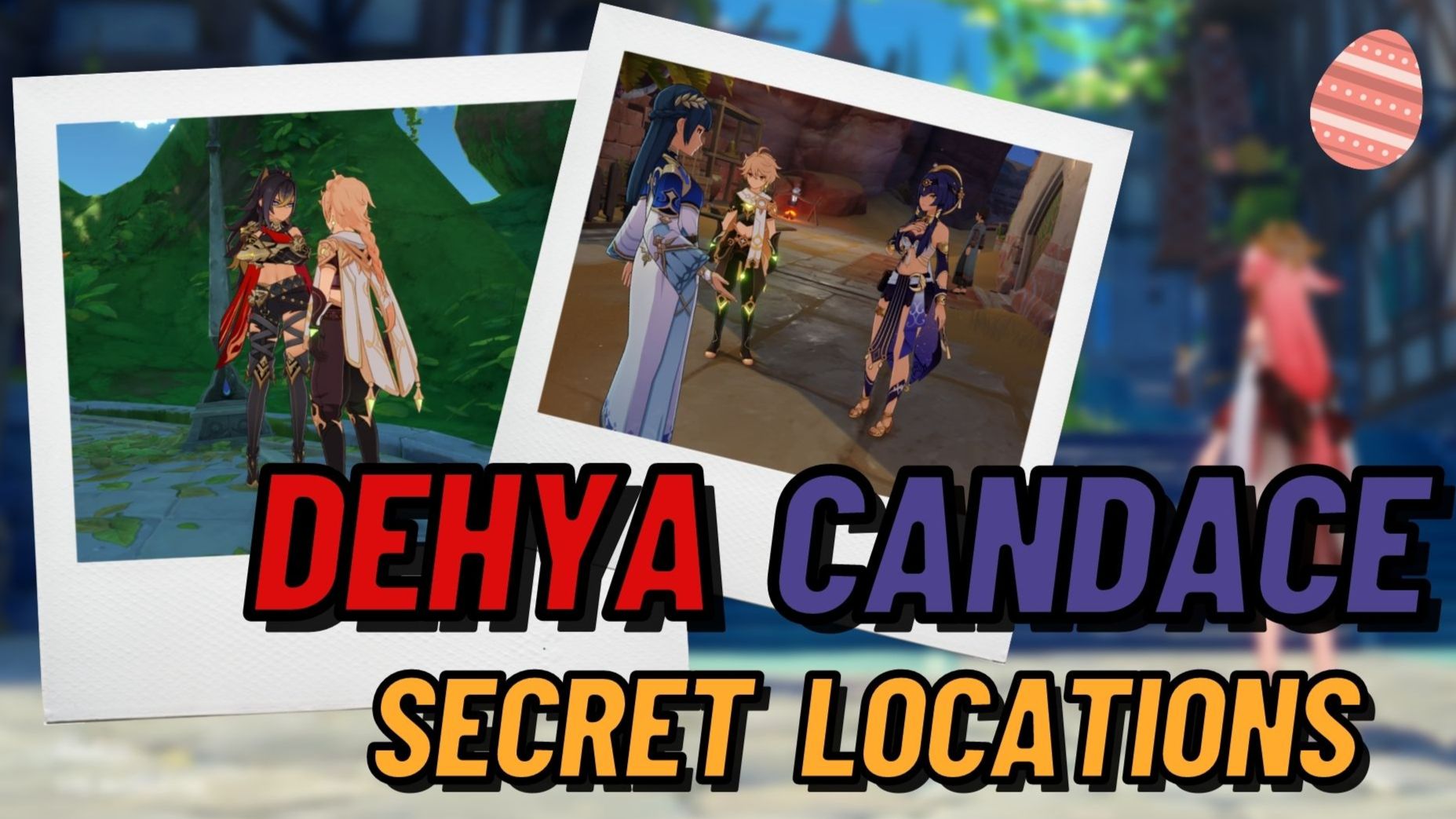 DEHYA CANDACE Secret Locations - Windblume Easter Eggs Genshin Impact ...
