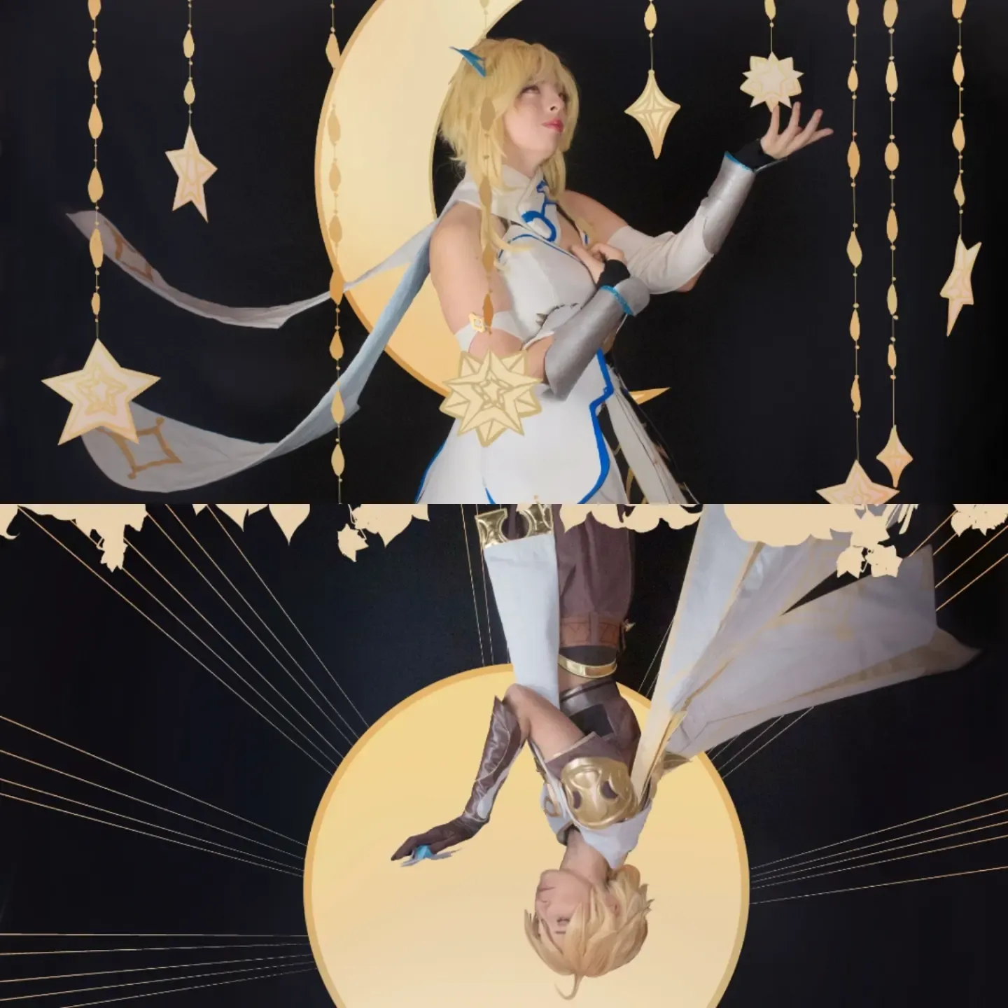 Traveler Duo cosplay Genshin Impact | HoYoLAB