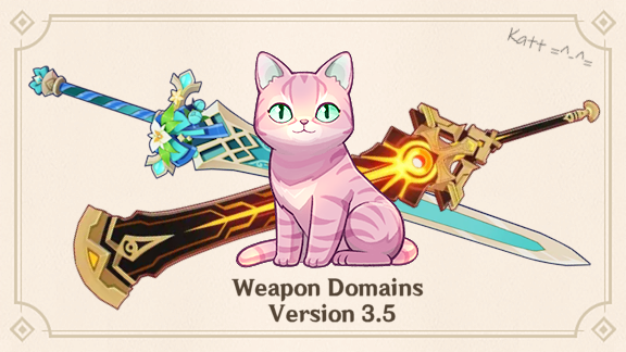 [Version 3.5] Weapon Domains of Forgery & Ascension Materials Genshin ...