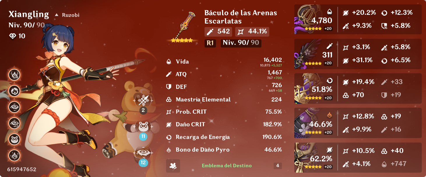 Xianling build Genshin Impact | HoYoLAB