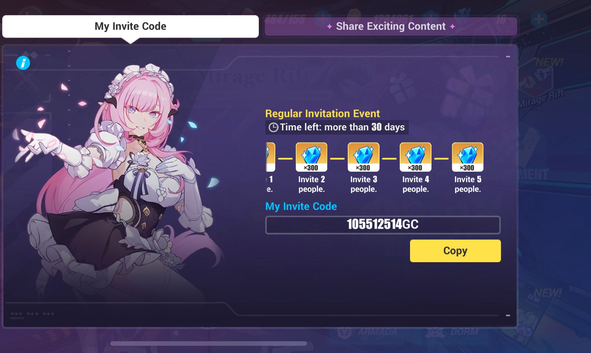 Honkai Invitation Code NA Honkai Impact 3rd | HoYoLAB