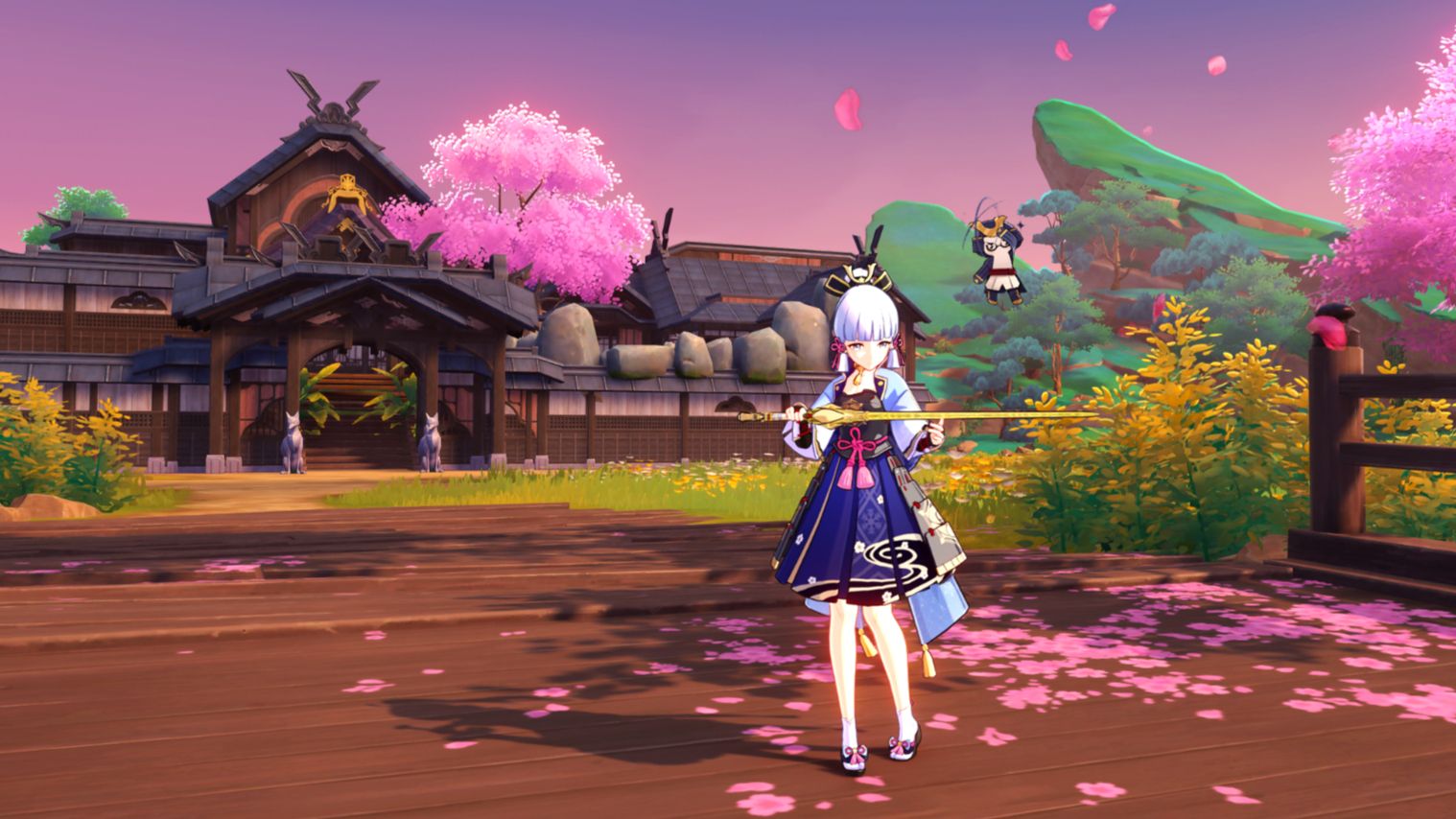 Inazuma-style mansion with forging table, crafting bench & flower ...